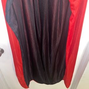 Other | Nwot Adults Black And Red Vampire Halloween Cape Cloak ...